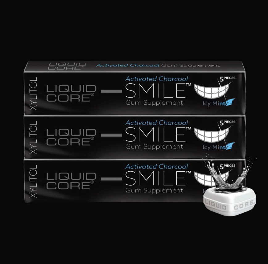 Smile Gum by LIQUID CORE - Revolutionary Teeth Whitening Chewing Gum